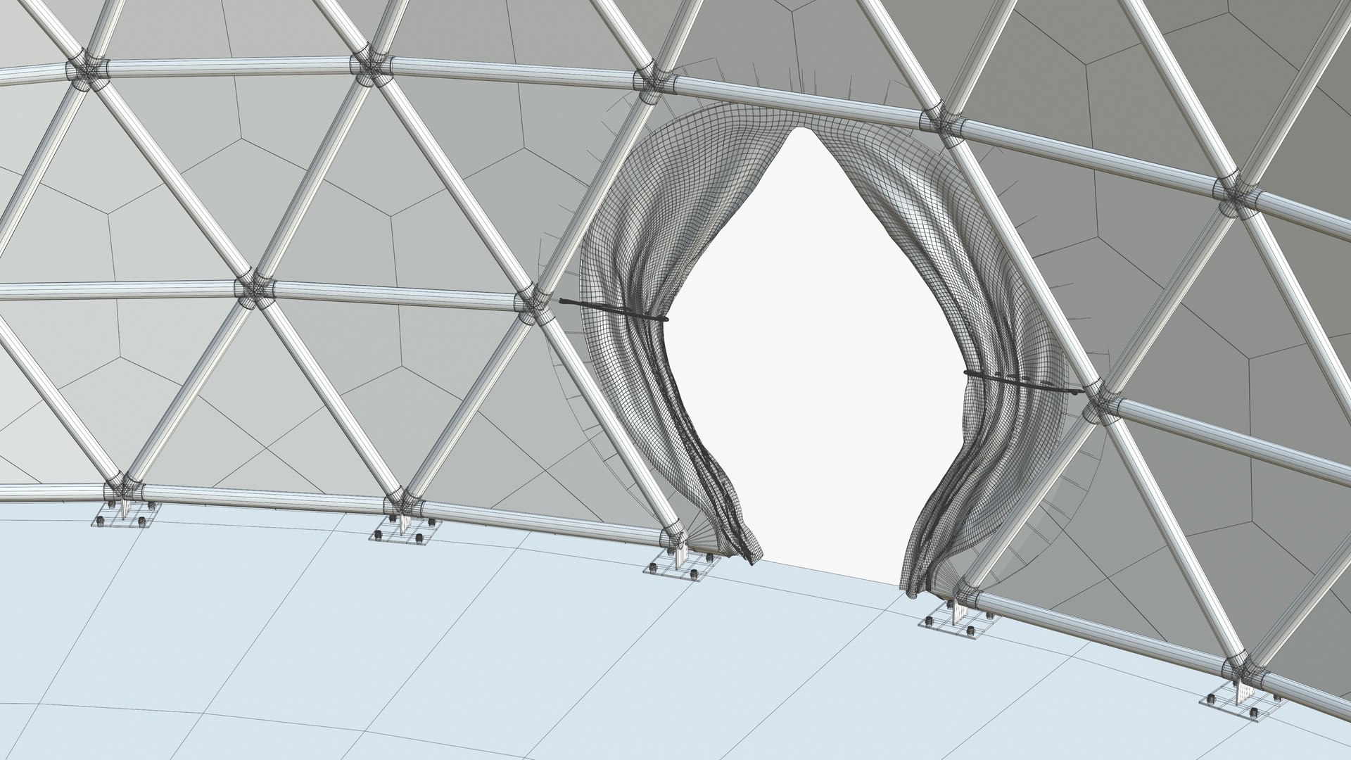 3D Geodesic Dome Structure model - TurboSquid 1898220