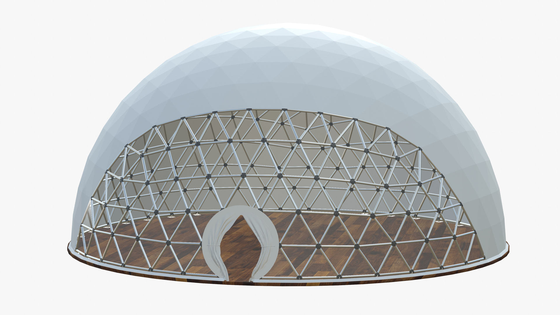 3D Geodesic Dome Structure model - TurboSquid 1898220
