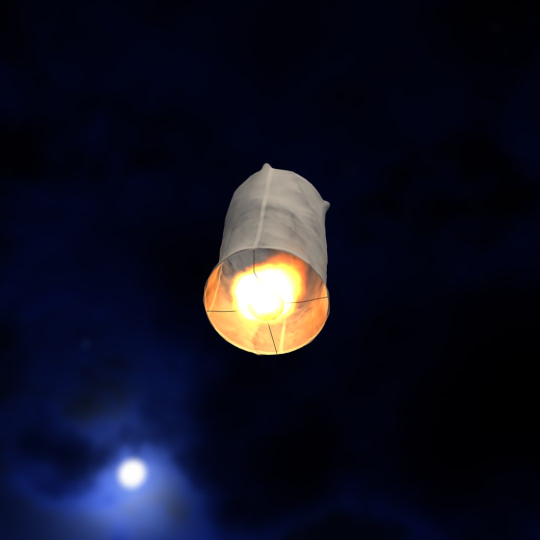Sky Lantern 3D Model - TurboSquid 1155904
