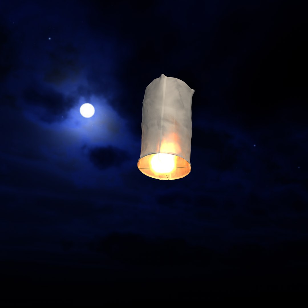 Sky Lantern 3D Model - TurboSquid 1155904