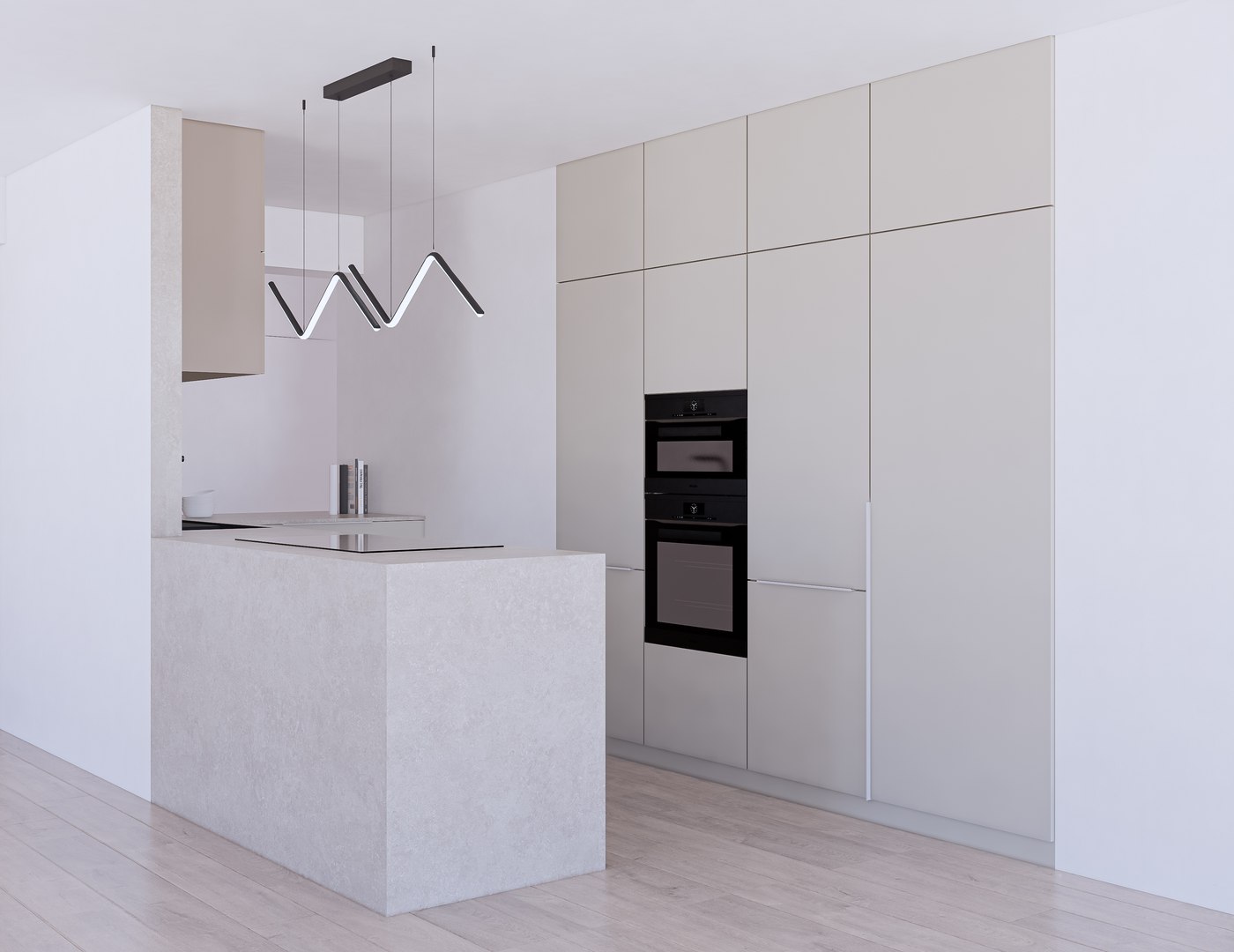 Modern Kitchen Created In Revit 10 Model - TurboSquid 1974470
