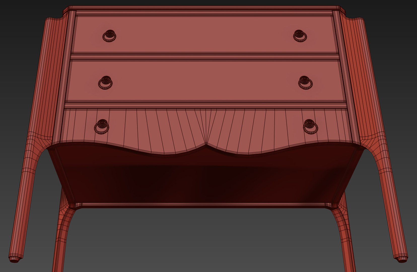 Chest of drawers bedside table Perry Horchow 3D - TurboSquid 2099853