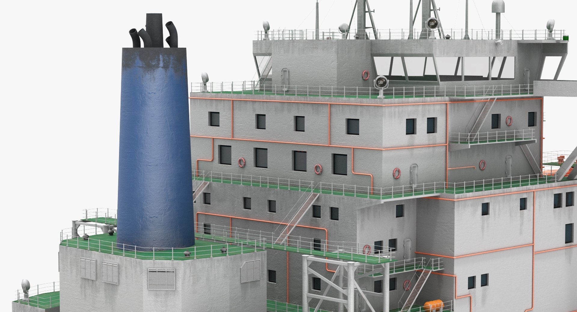 3d gas carrier ship generic model
