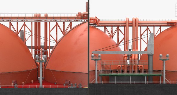3d gas carrier ship generic model