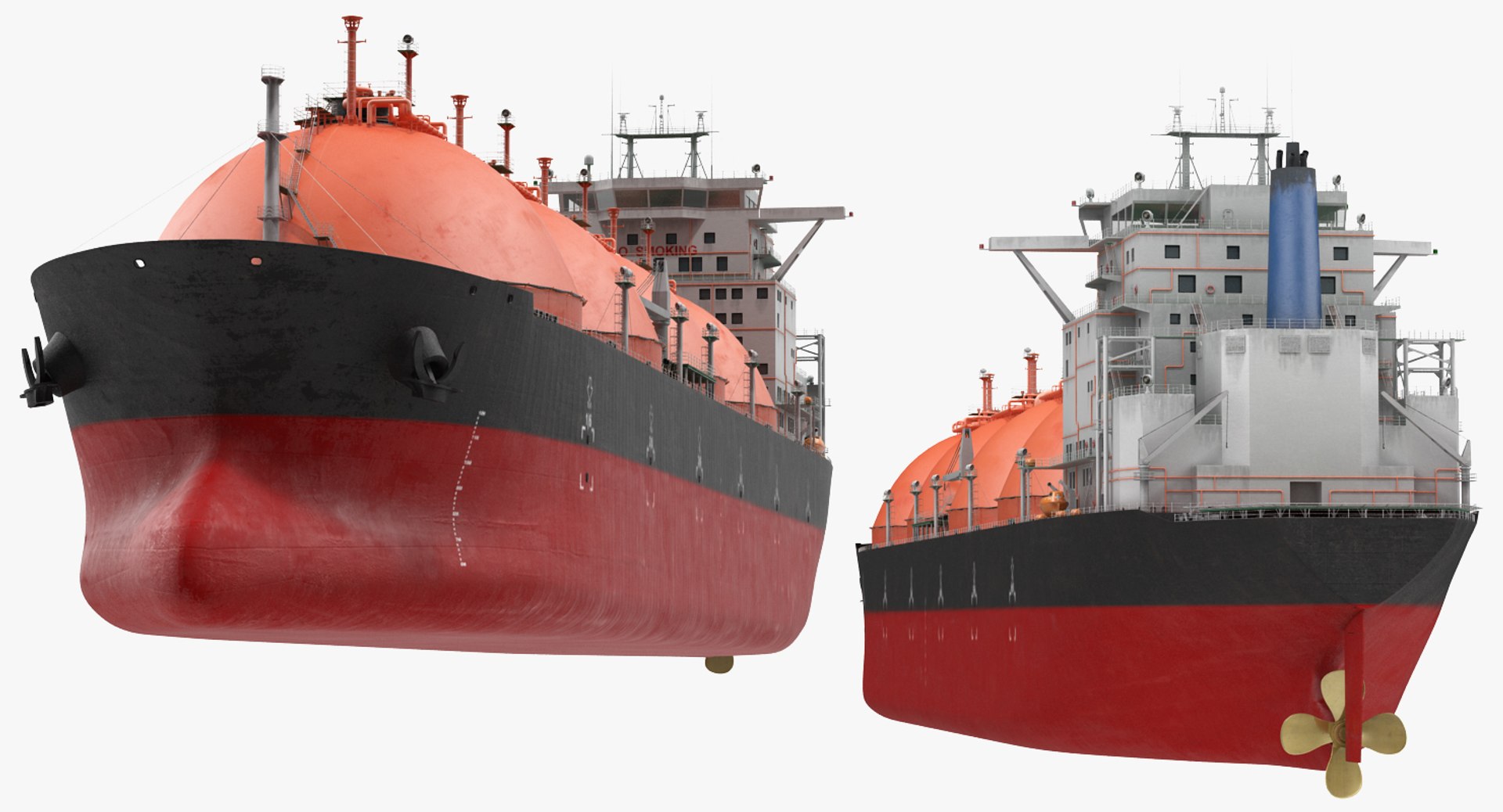 3d gas carrier ship generic model