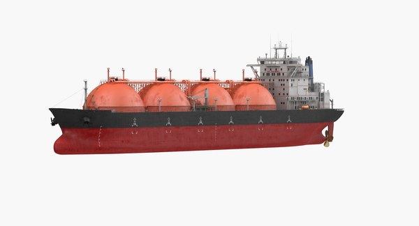 3d gas carrier ship generic model