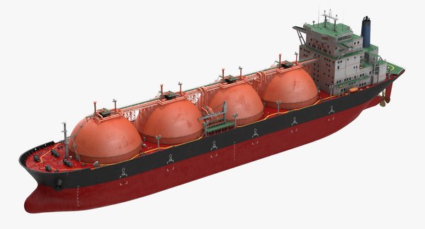 3d gas carrier ship generic model