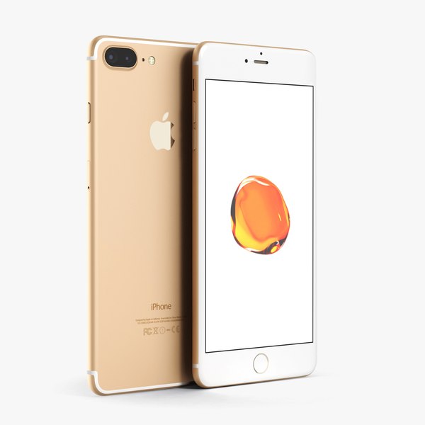 3D модель iPhone 7 Plus Gold - TurboSquid 1074085