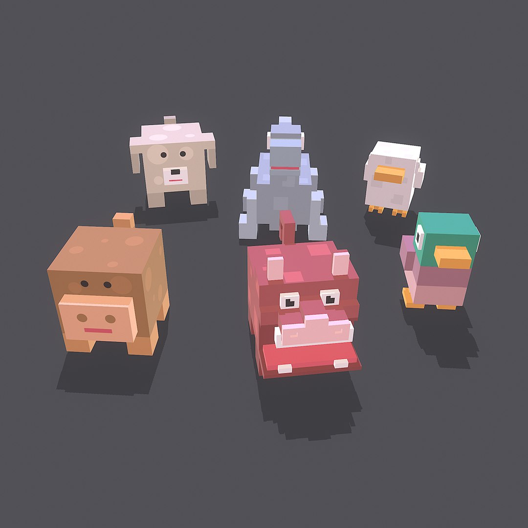 Cartoon Animal Pack 02 3D Model - TurboSquid 1954026