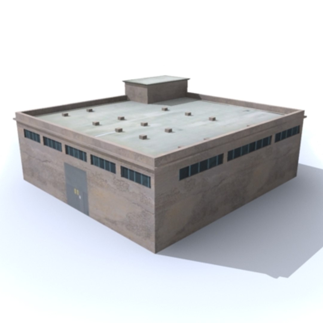 3d Model Industrial Shed
