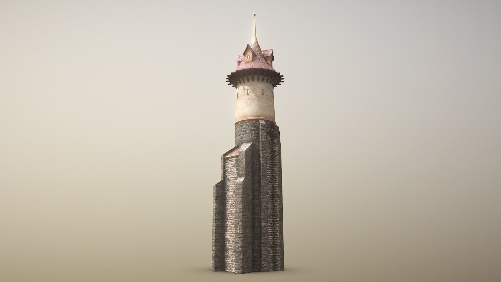 Medieval Dragon Tower 06 Model - TurboSquid 1513632