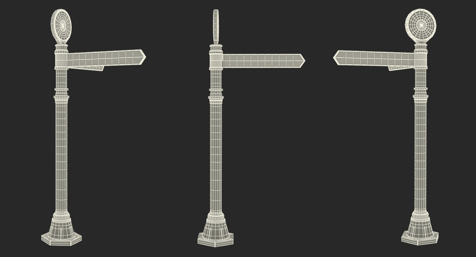 3D Blank Signpost Model - TurboSquid 1235502