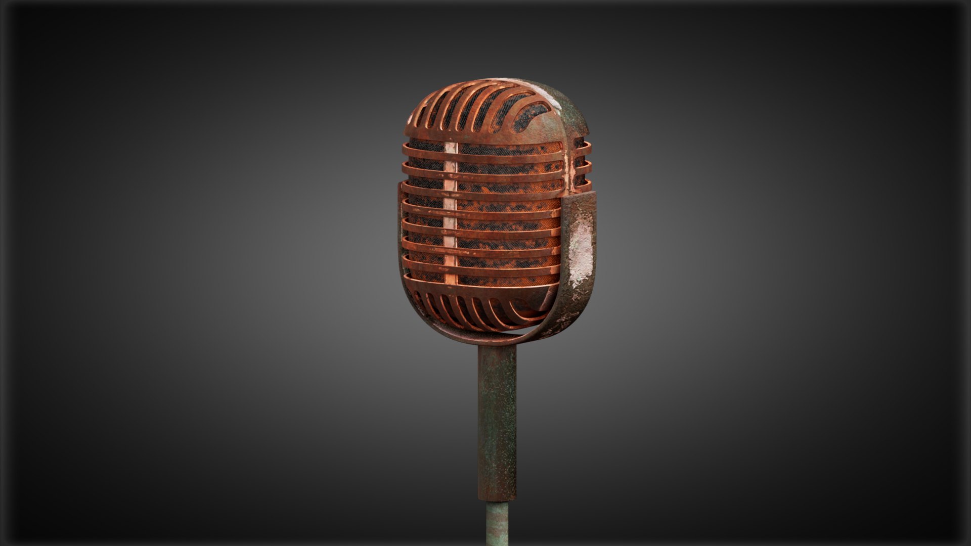 Vintage Microphone 5 Textures Model - TurboSquid 2418466