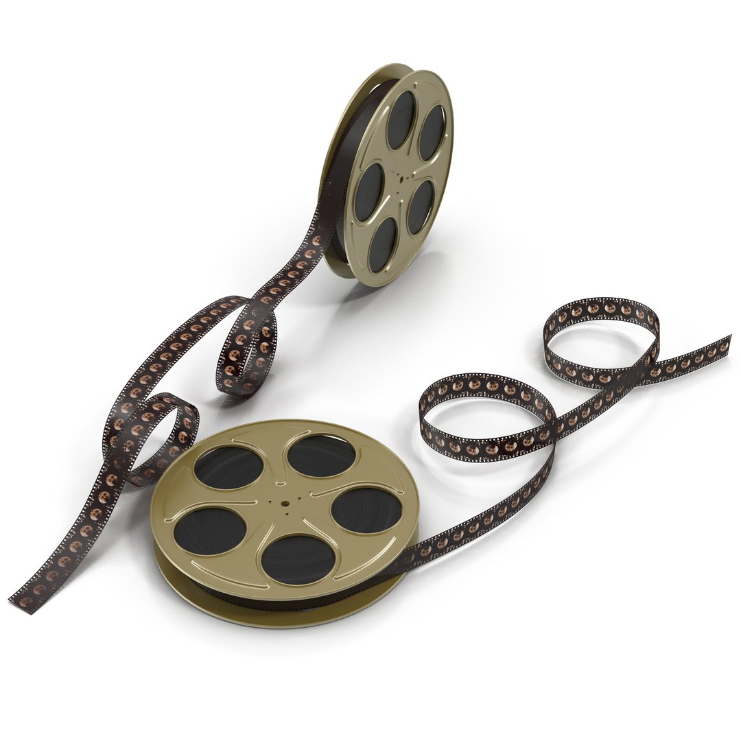 3d Model Video Film Reel Set