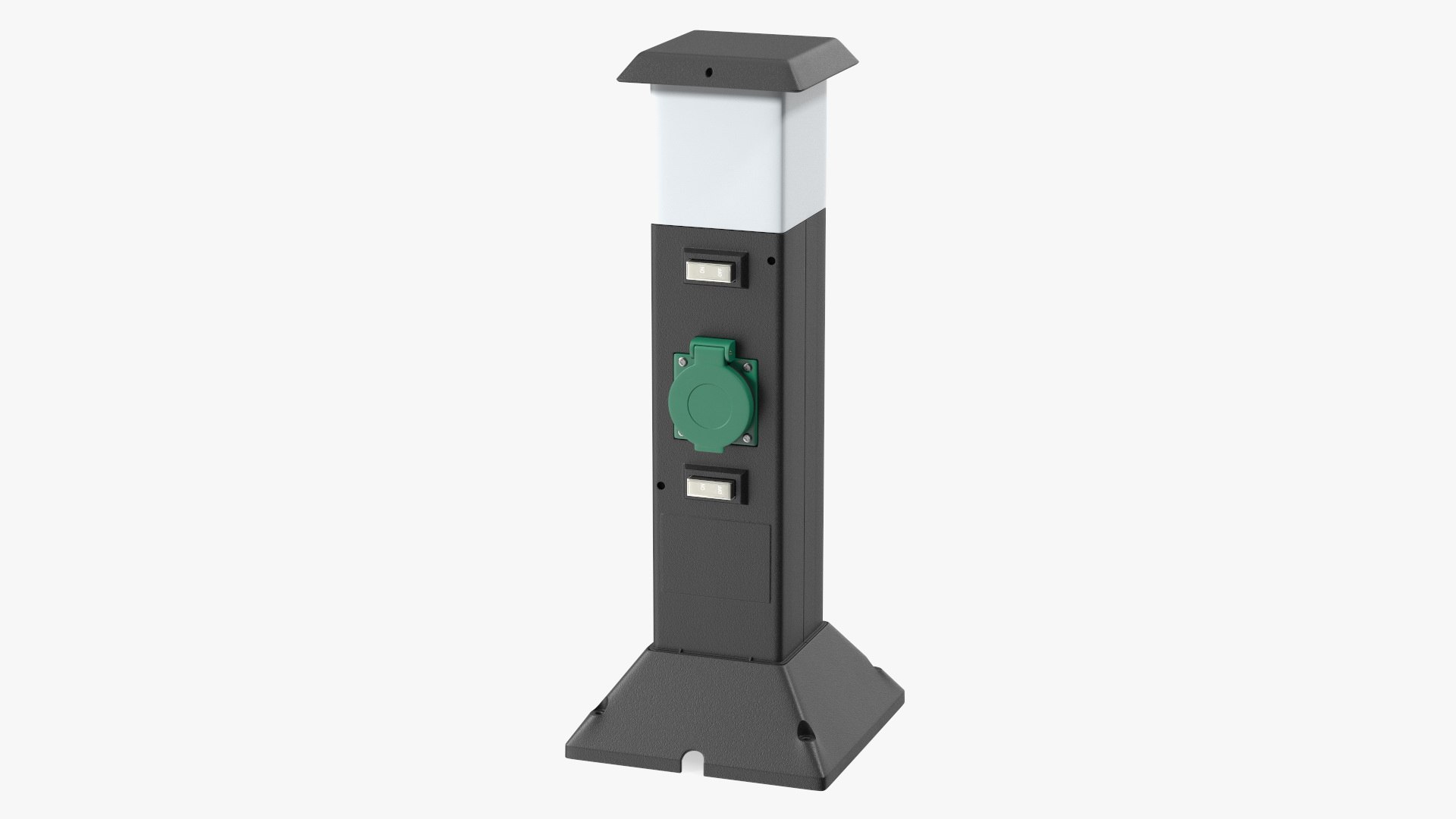 3D Garden Energy Column with 2 Socket and 4 Switches - TurboSquid 2167686