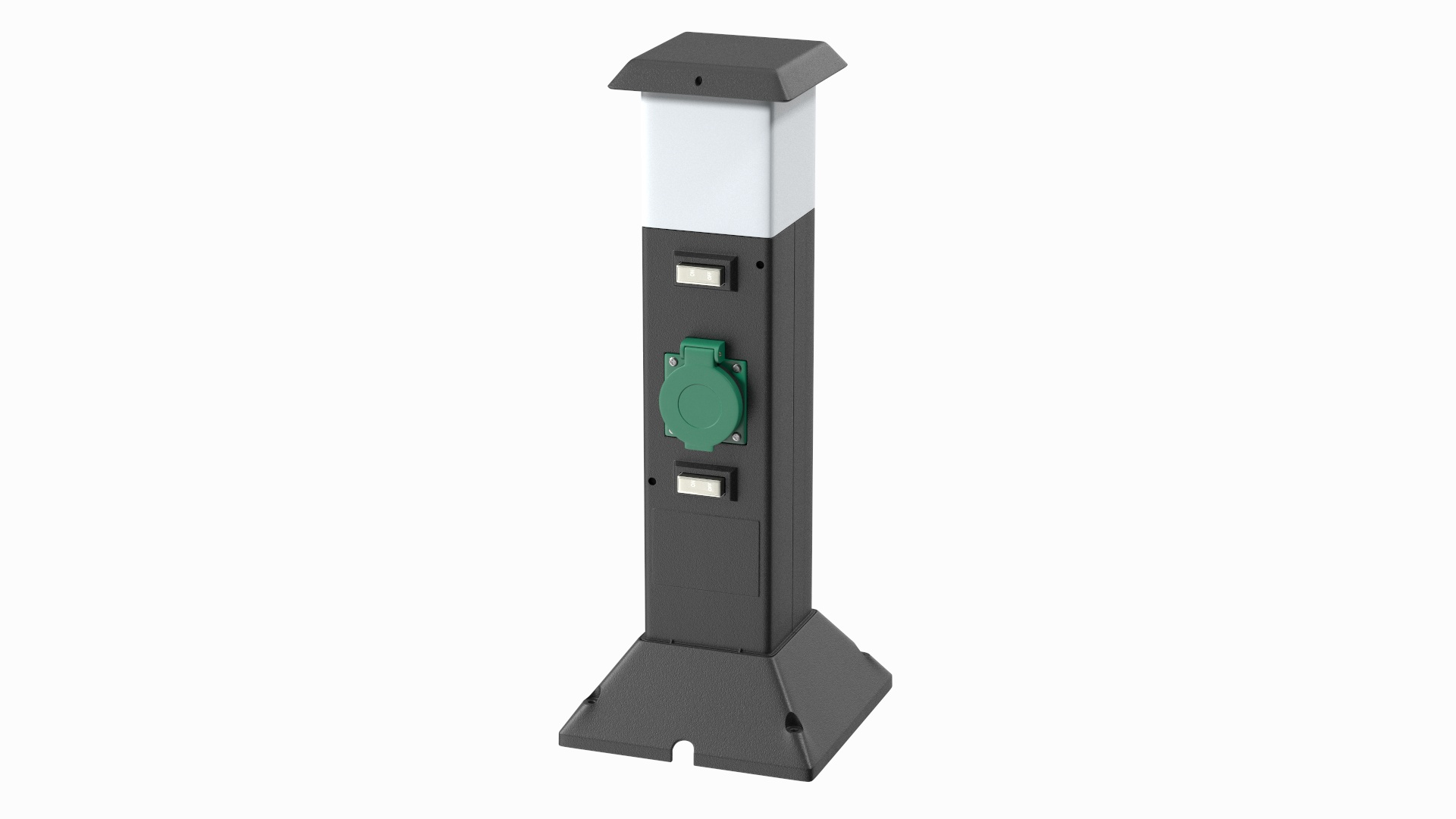 3D Garden Energy Column With 2 Socket And 4 Switches - TurboSquid 2167686