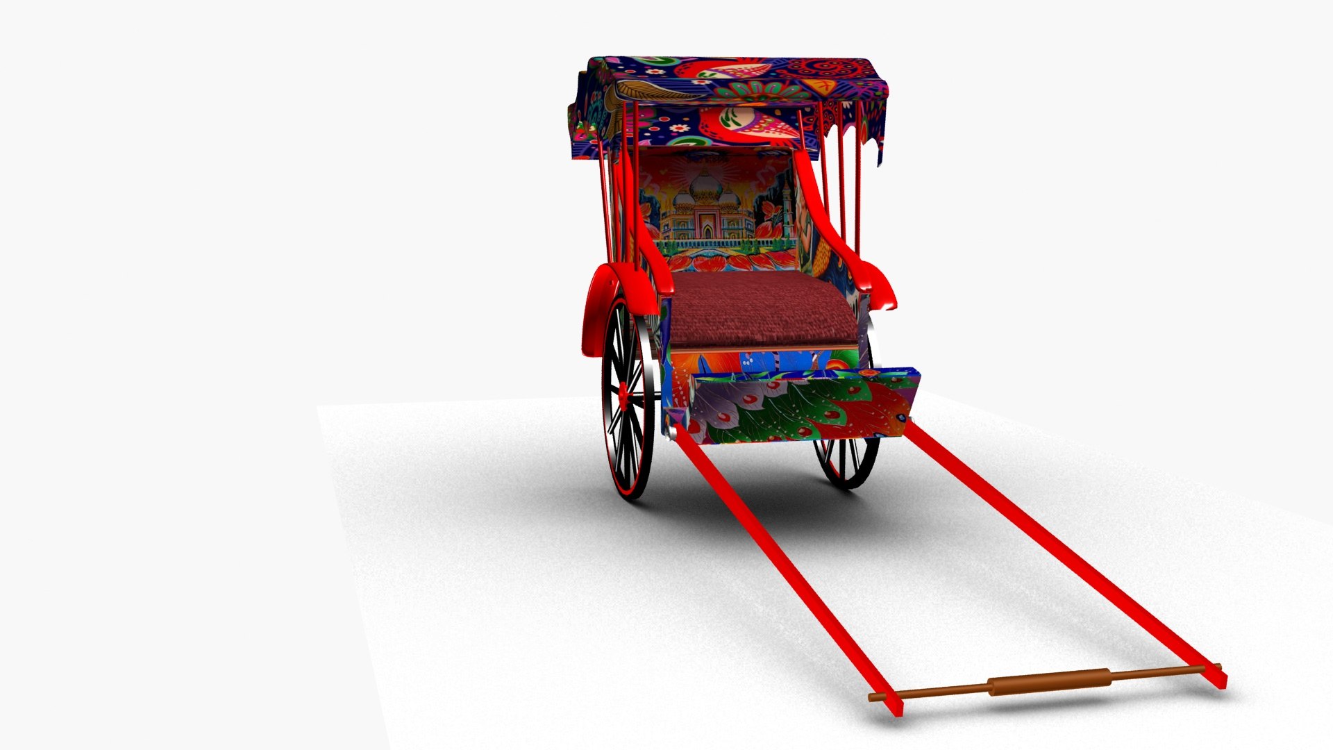 3D Rickshaw Model - TurboSquid 2053996