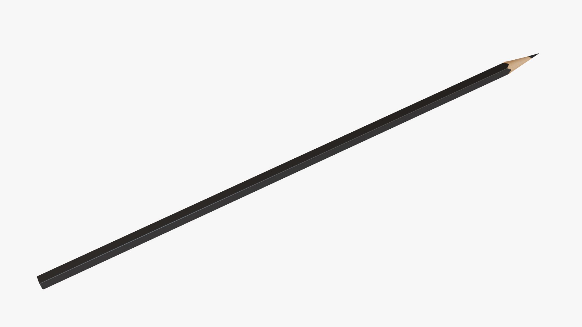 Black Pencil Model - TurboSquid 2247066