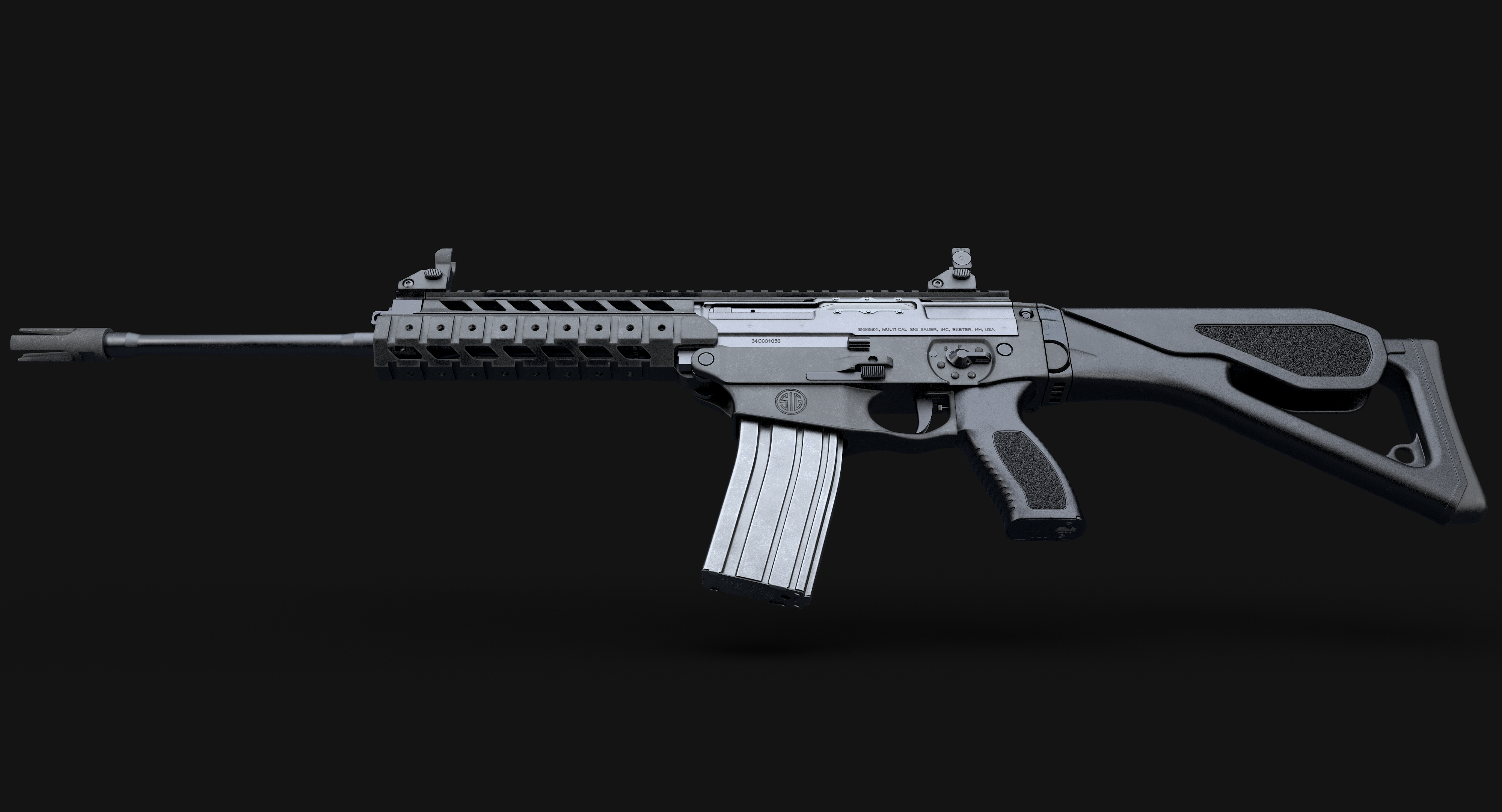 Sig sauer sig556xi 5 model - TurboSquid 1286269