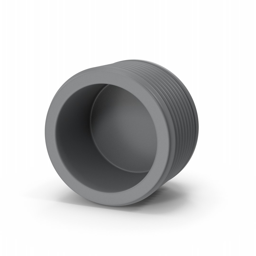 PVC Pipe End Cap Model - TurboSquid 1940472