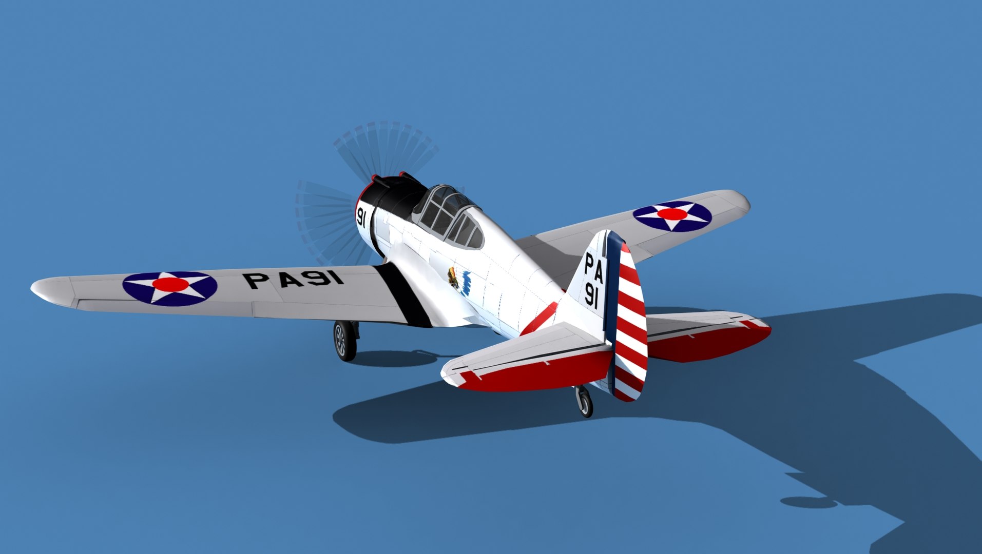 Curtiss P-36C Hawk V05 USAAF 3D Model - TurboSquid 1914314