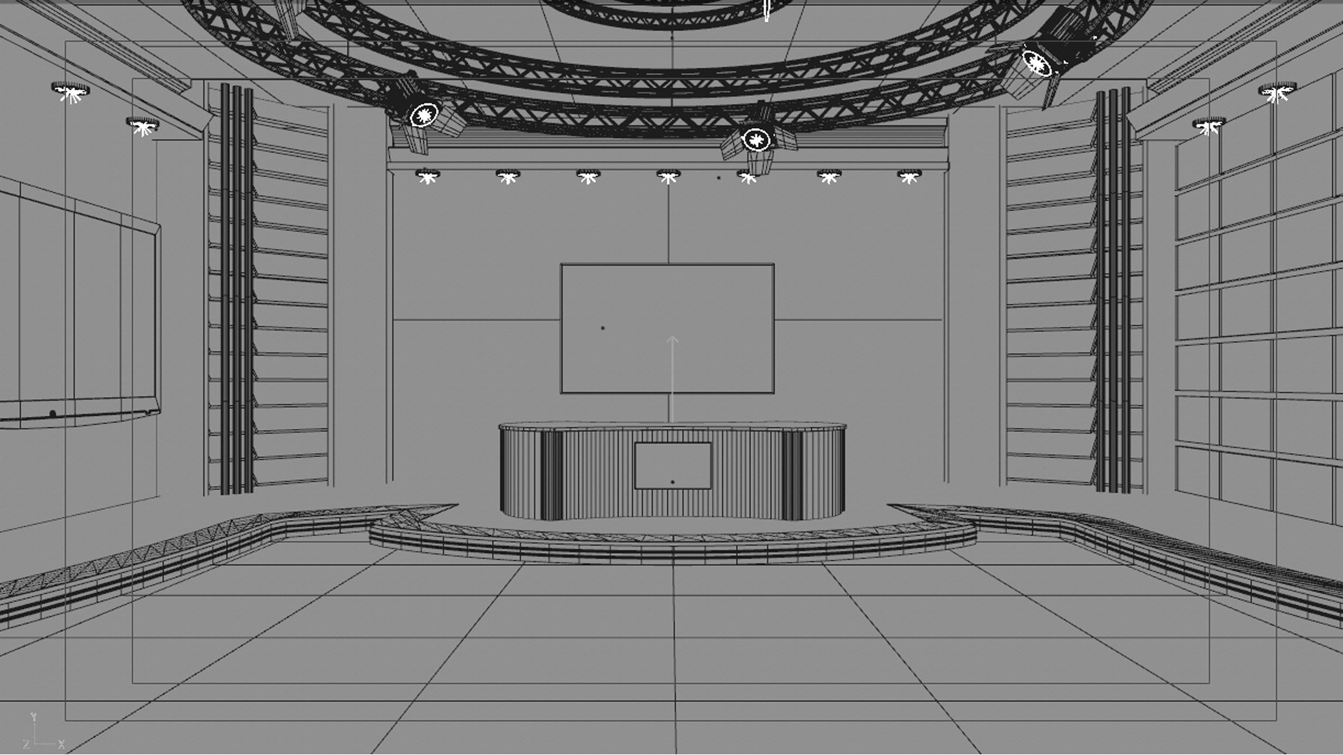 3D News Virtual Set - TurboSquid 1850750