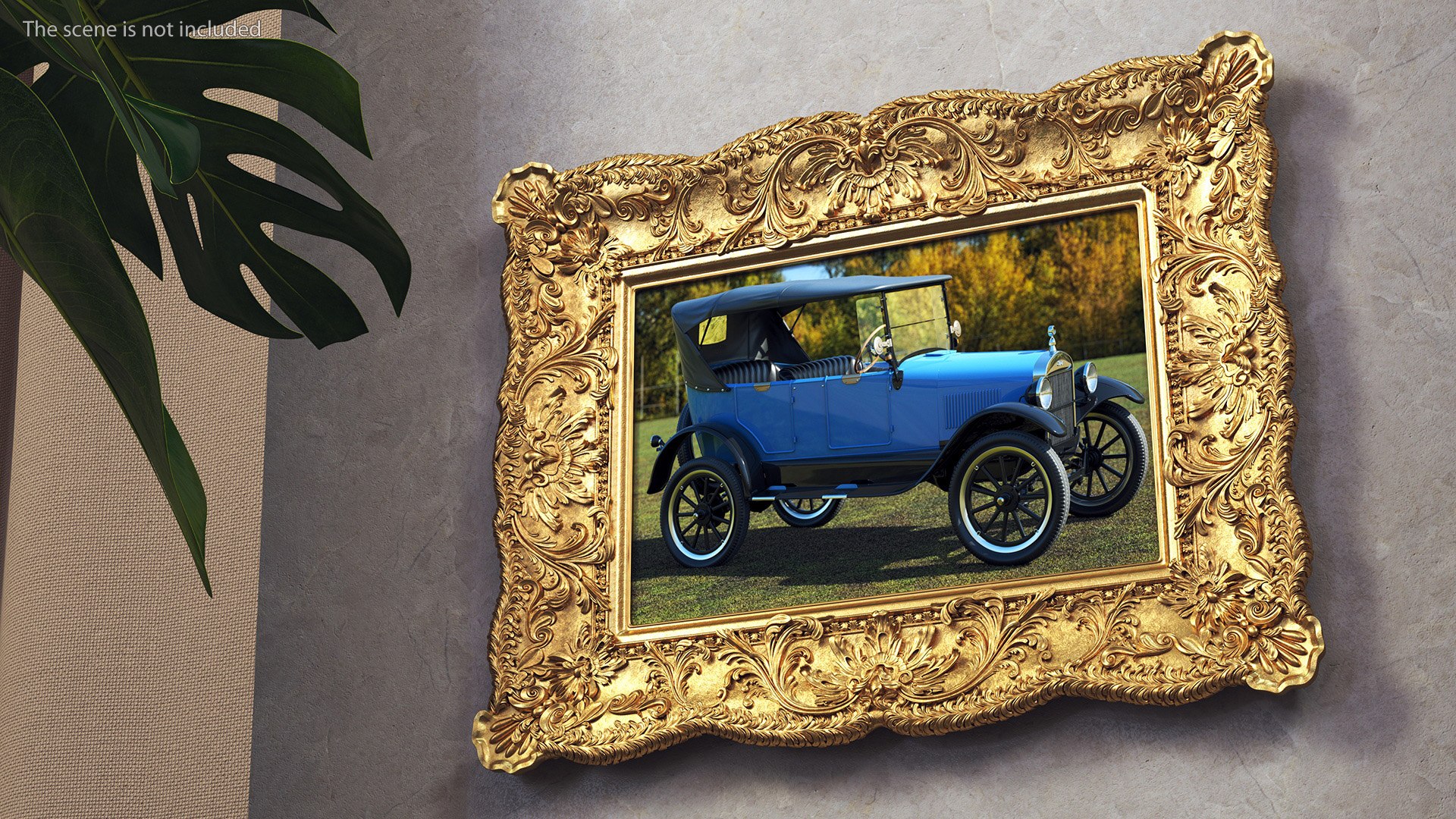 3D Ornate Baroque Picture Frame Model - TurboSquid 2216683
