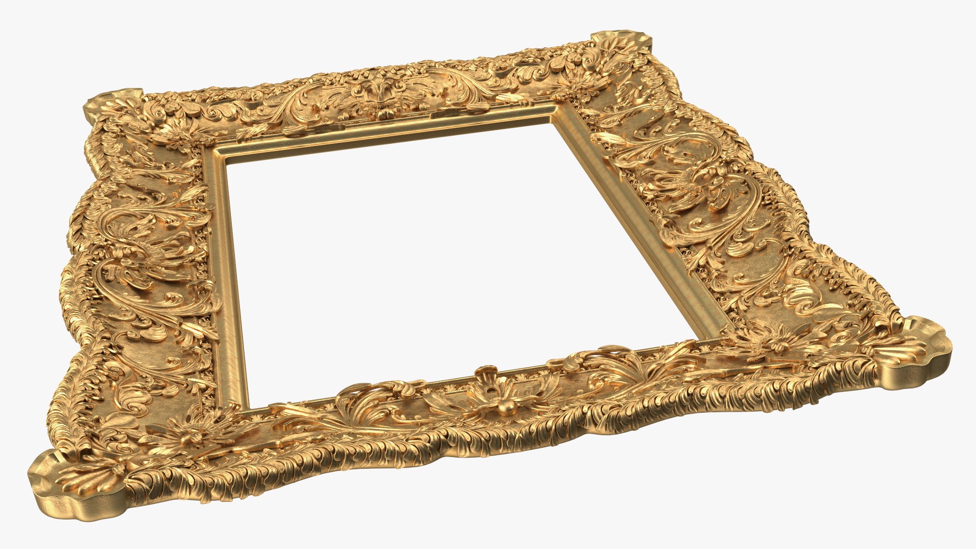3D Ornate Baroque Picture Frame Model - TurboSquid 2216683