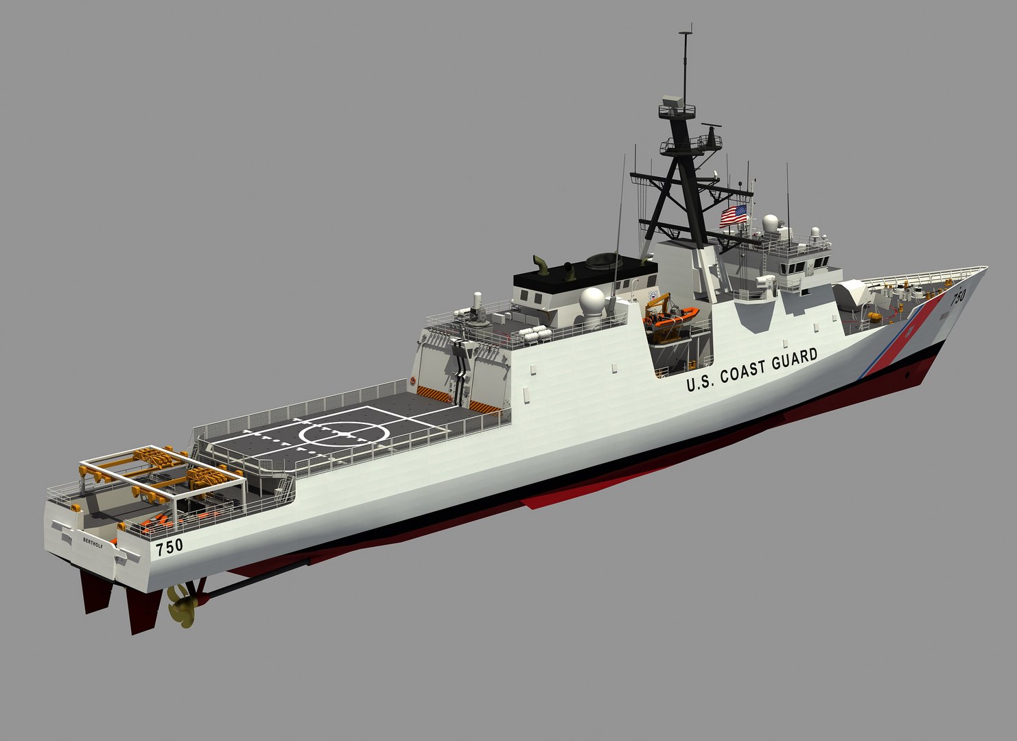 3D Uscgc Bertholf - TurboSquid 1381350