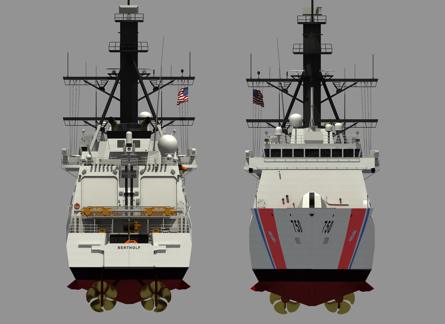 3D Uscgc Bertholf - TurboSquid 1381350
