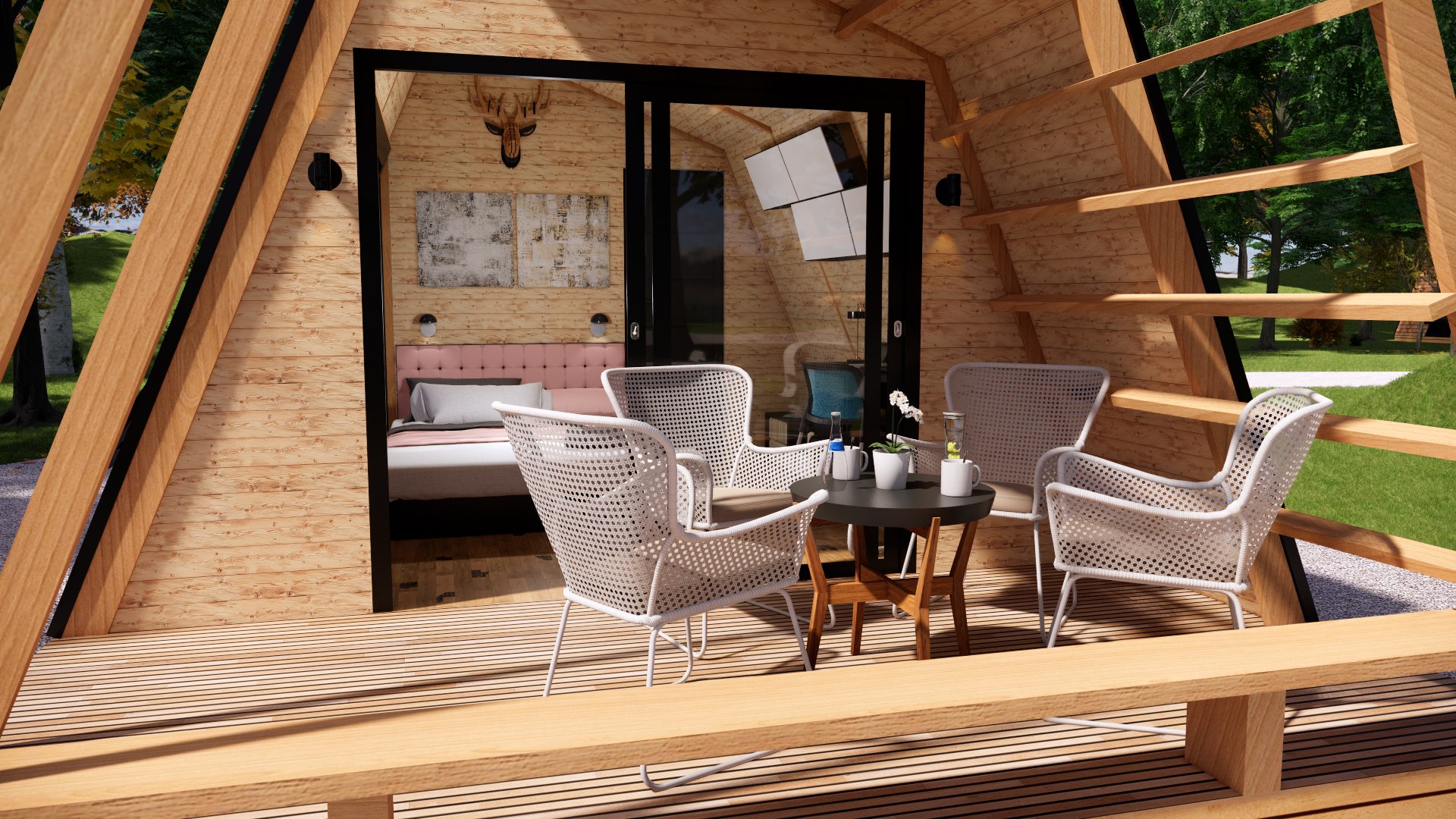 Modern Glamping Pod House 3D - TurboSquid 1582485