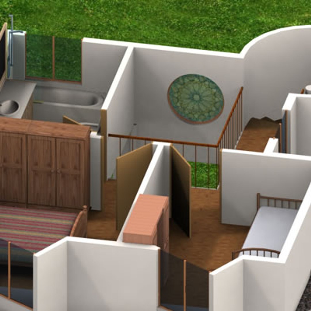 3d Model Interior House Building