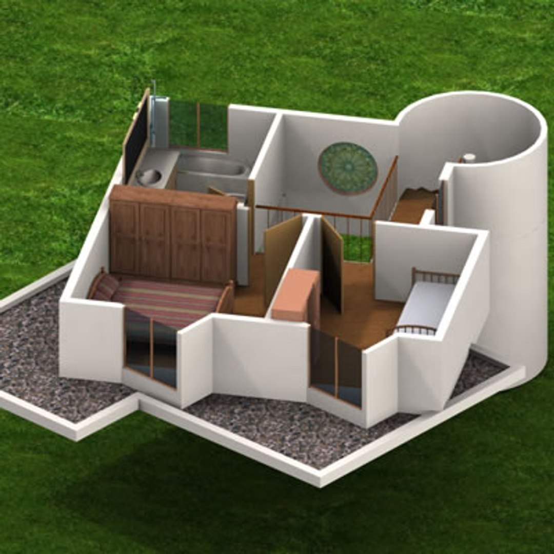 3d Model Interior House Building
