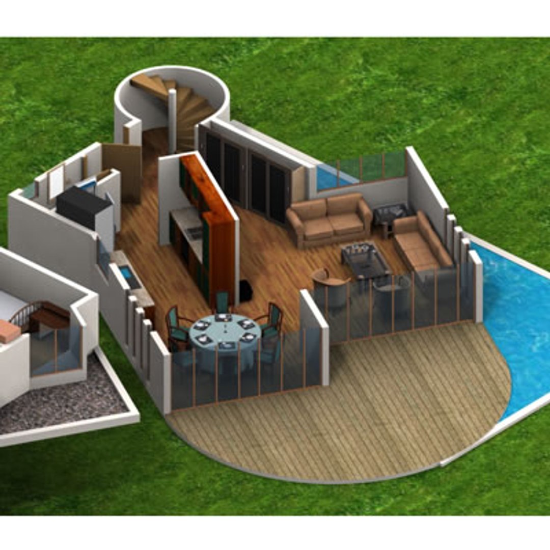 3d Model Interior House Building