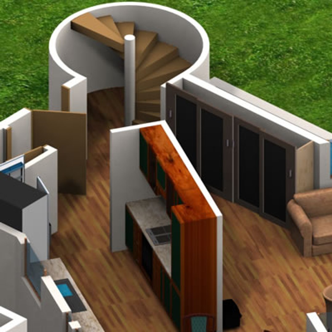 3d Model Interior House Building