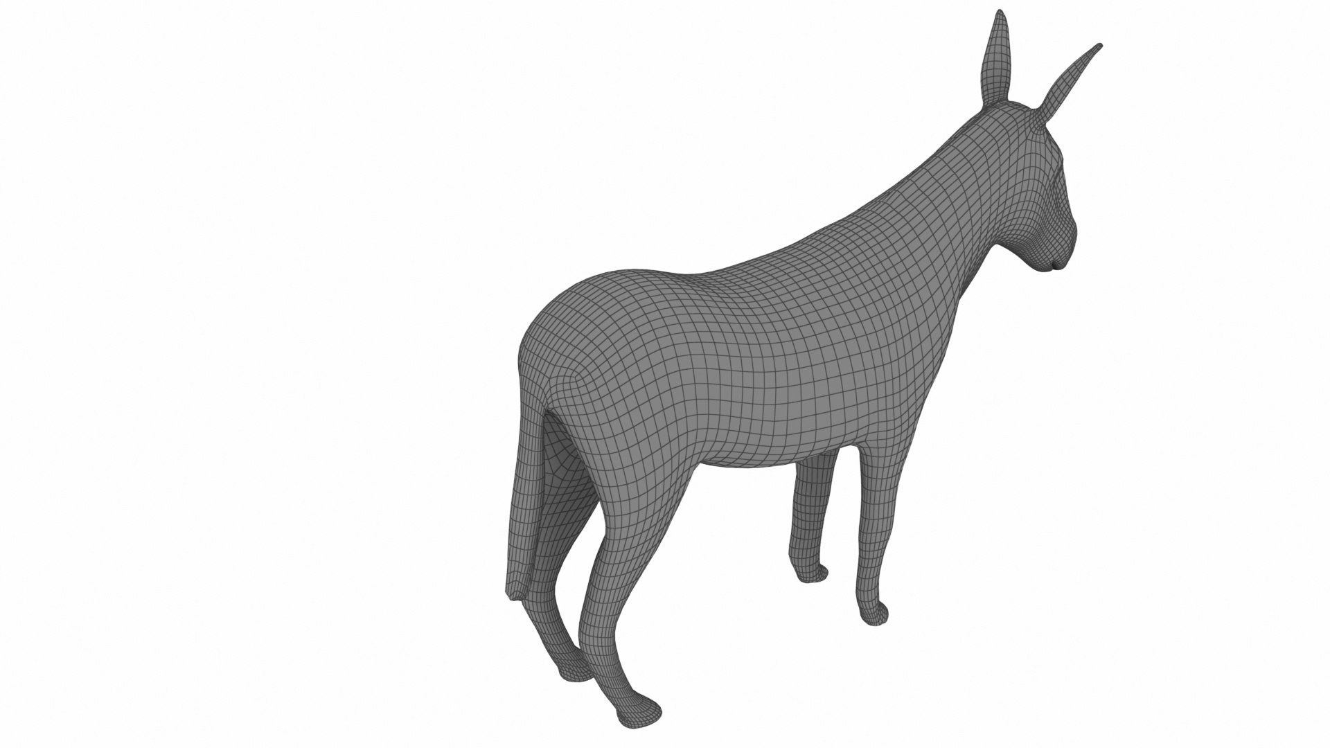 Donkey Gray 3D Model - TurboSquid 2328518