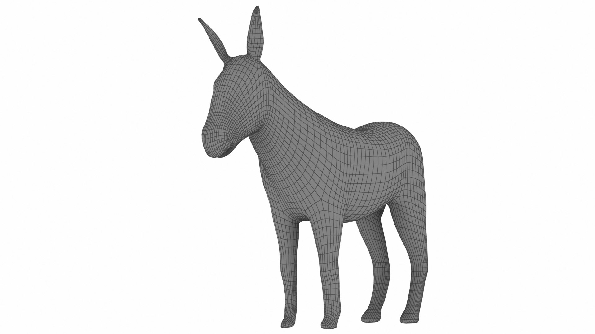 Donkey Gray 3D Model - TurboSquid 2328518