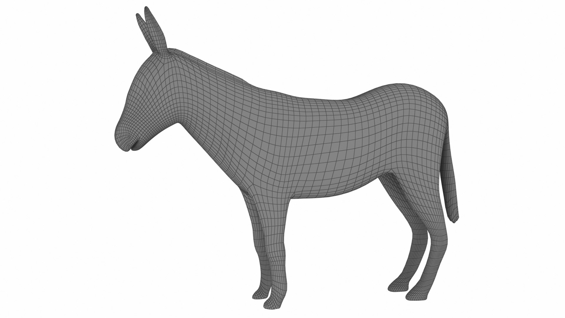 Donkey Gray 3D Model - TurboSquid 2328518