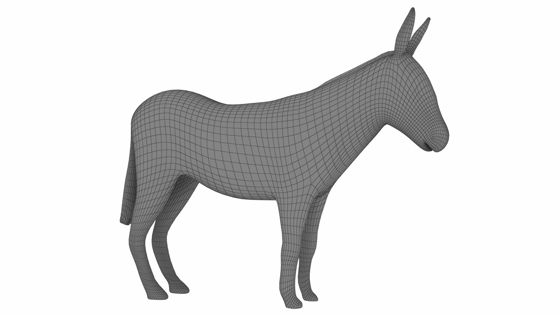 Donkey Gray 3D Model - TurboSquid 2328518