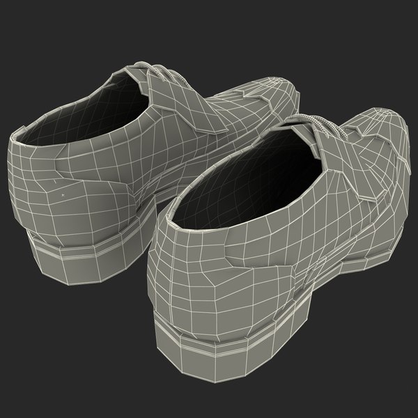3d model men shoes v2