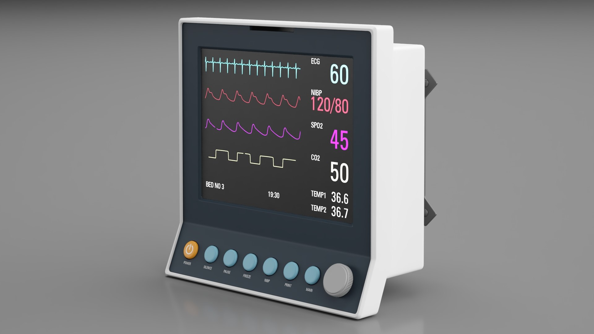ECG Monitor Model - TurboSquid 2361022