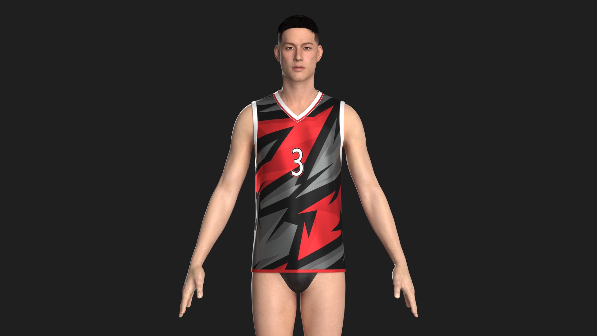 3D Basketball Jersey Player 03 Model - TurboSquid 2227752