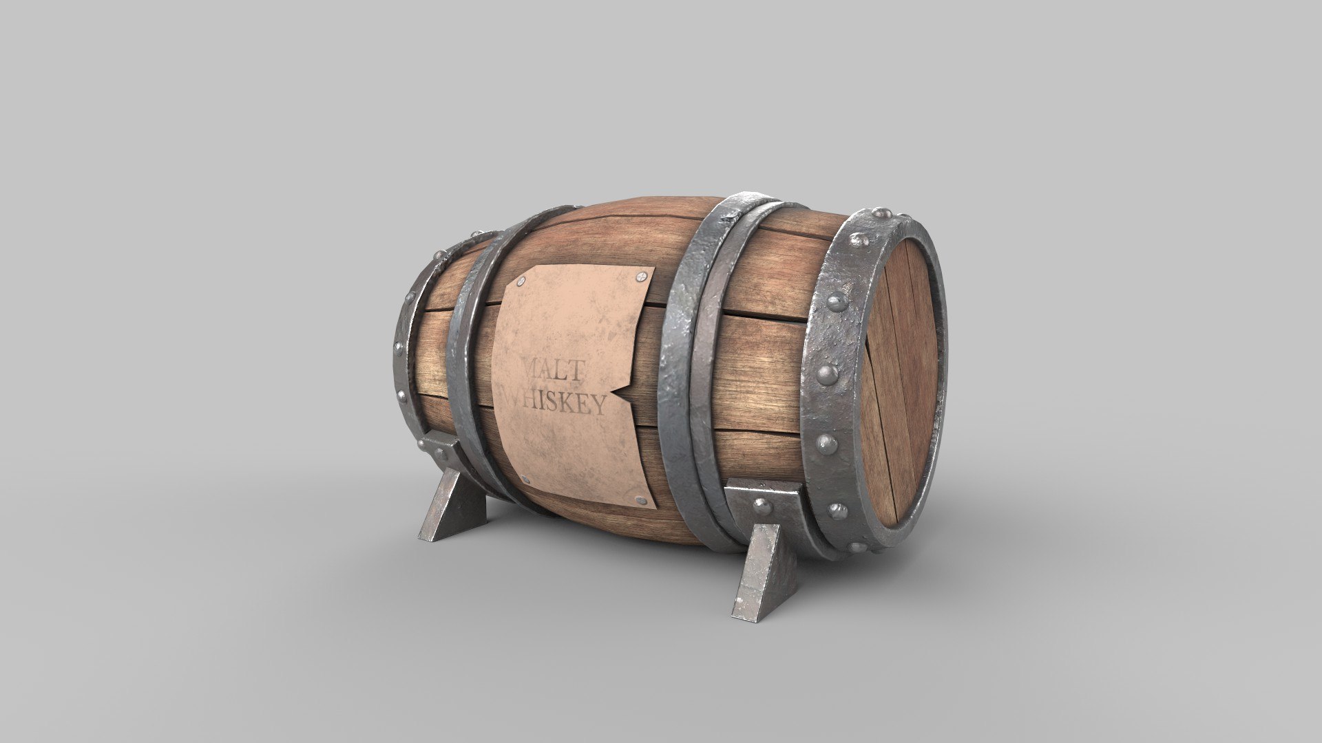 Stylized Barrel 3D Model - TurboSquid 2139910