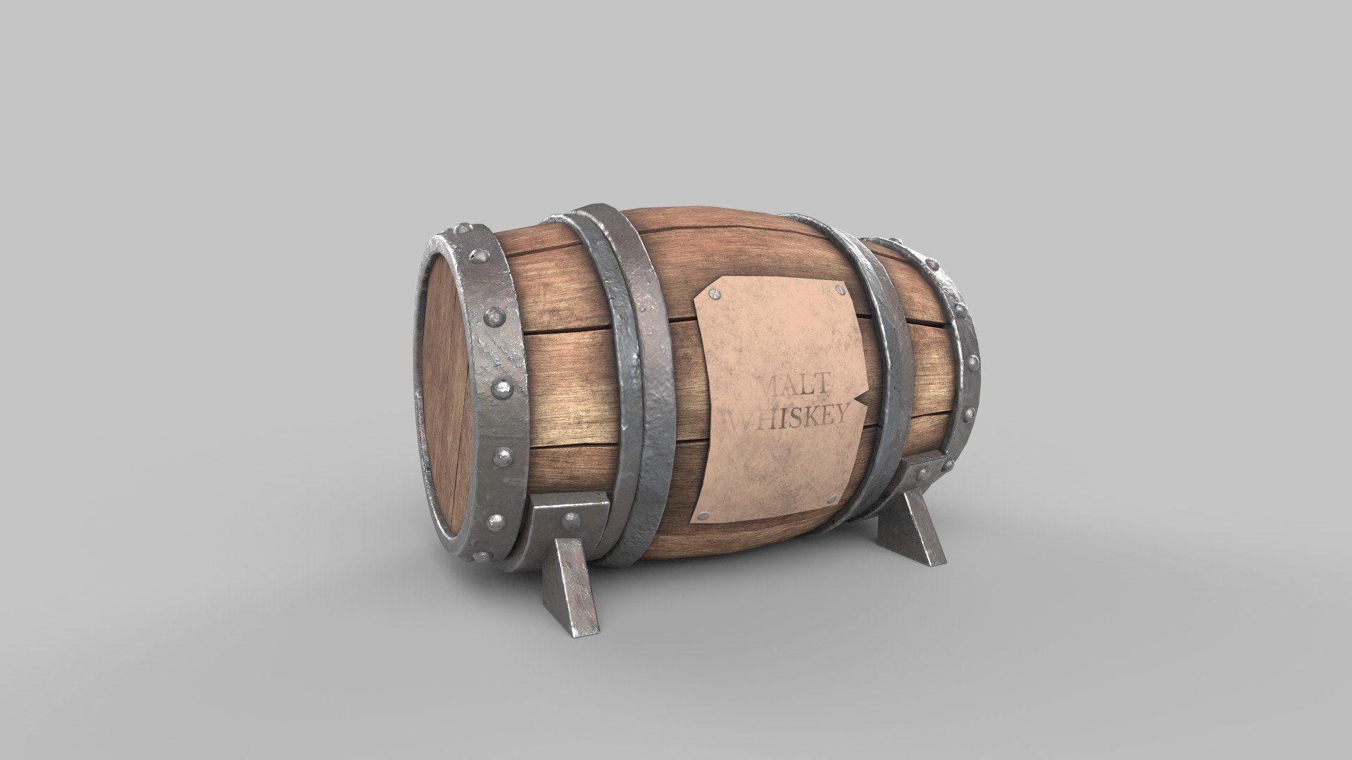 Stylized Barrel 3D Model - TurboSquid 2139910