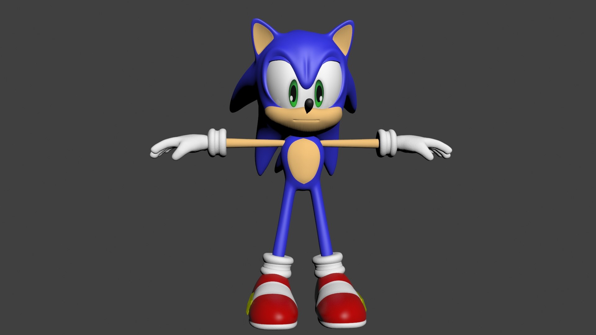 Sonic Hedgehog Character 3D Model - TurboSquid 1446632