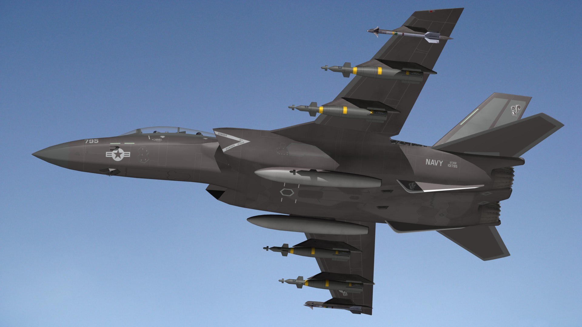 Fictional Fighter Jet DS 3D Model - TurboSquid 2108375