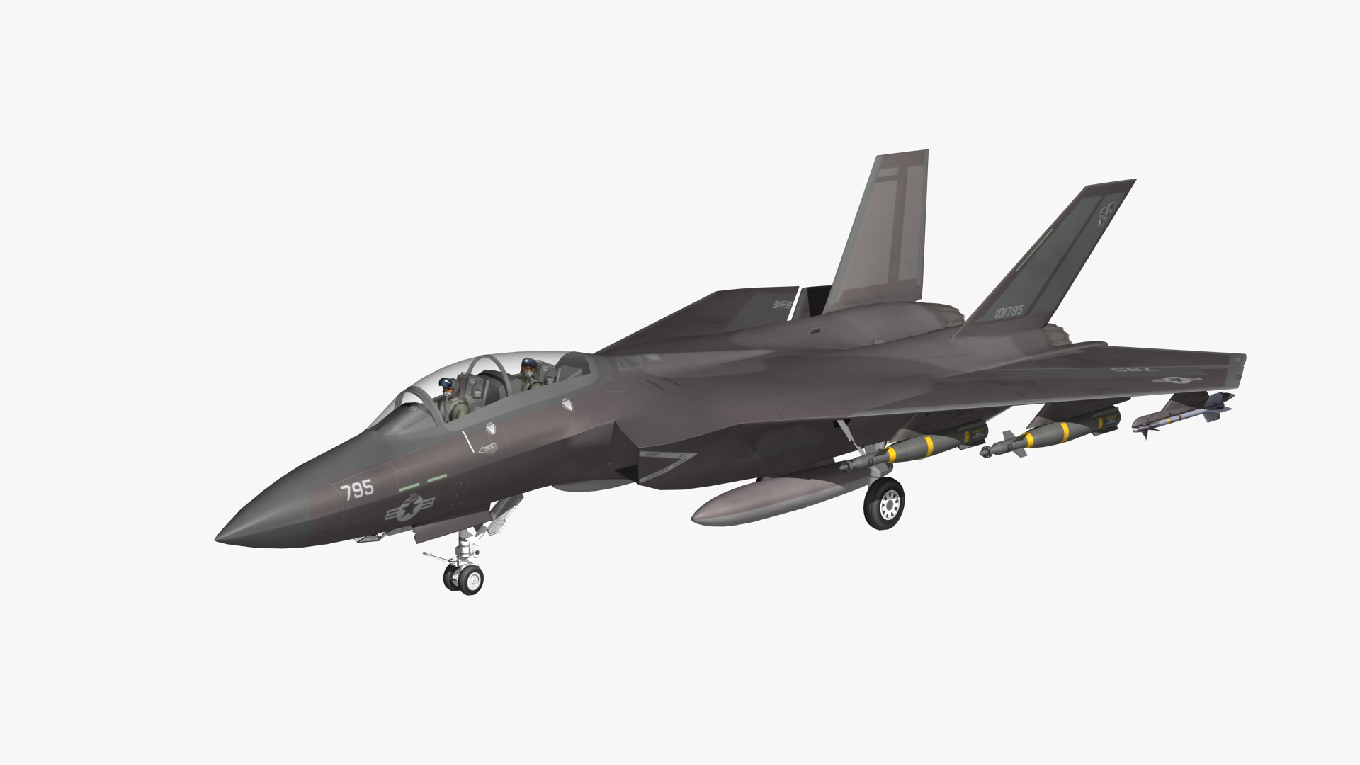 Fictional Fighter Jet DS 3D model - TurboSquid 2108375