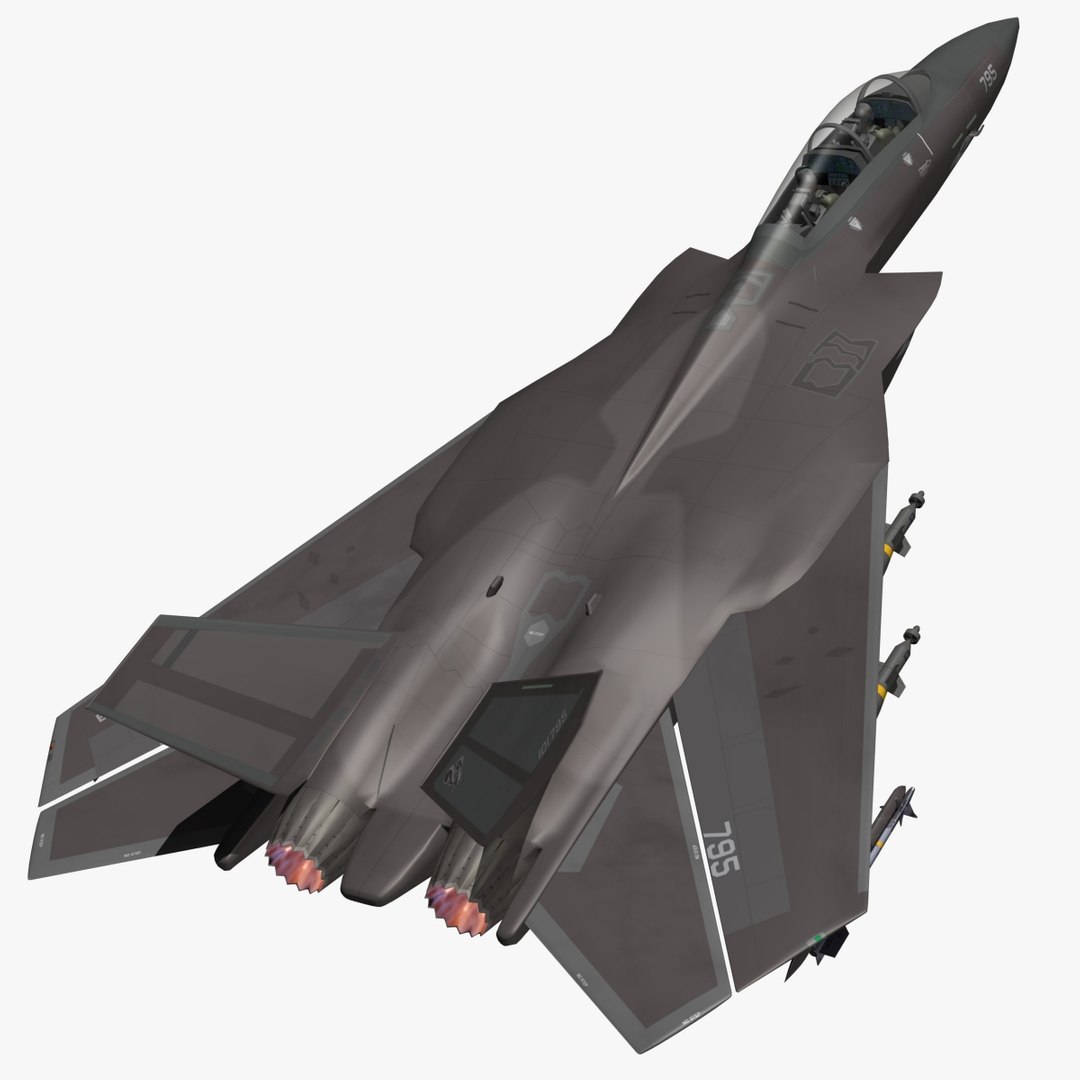 Fictional Fighter Jet DS 3D model - TurboSquid 2108375