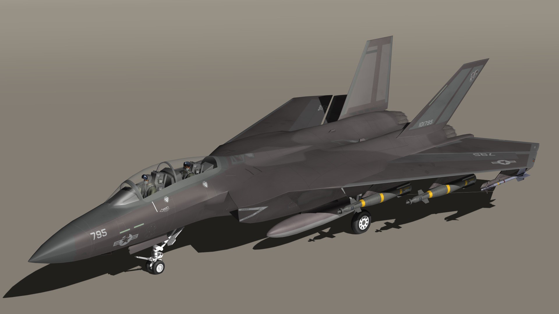 Fictional Fighter Jet DS 3D Model - TurboSquid 2108375