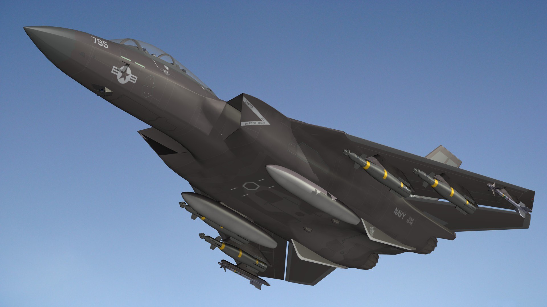 Fictional Fighter Jet DS 3D Model - TurboSquid 2108375